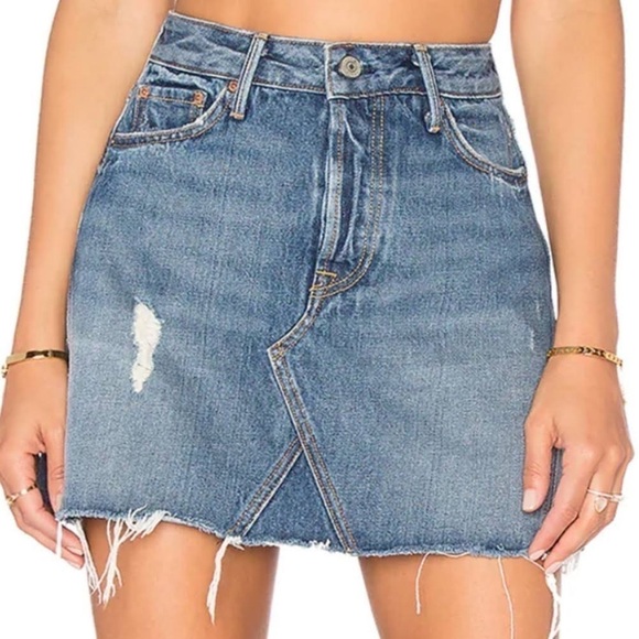 GRLFRND | Skirts | Nwt Grlfrnd Eva Aframe Gusset Skirt In Walk This Way ...